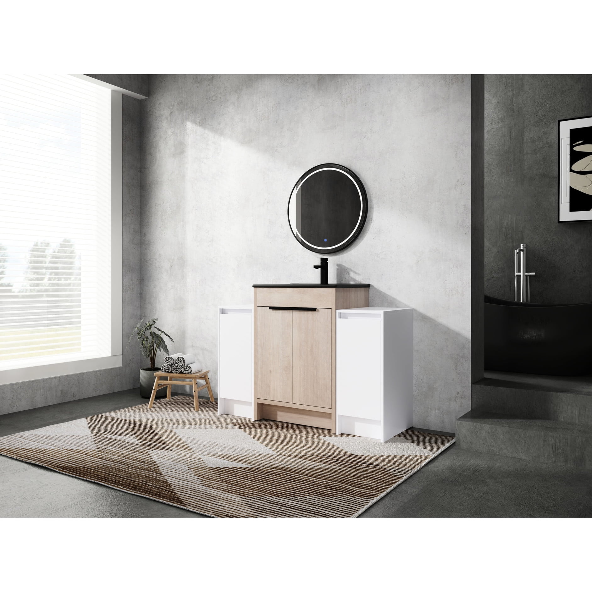 48-Inch Freestanding Vanity | Seamless Integration of Sink and Cabinet ...