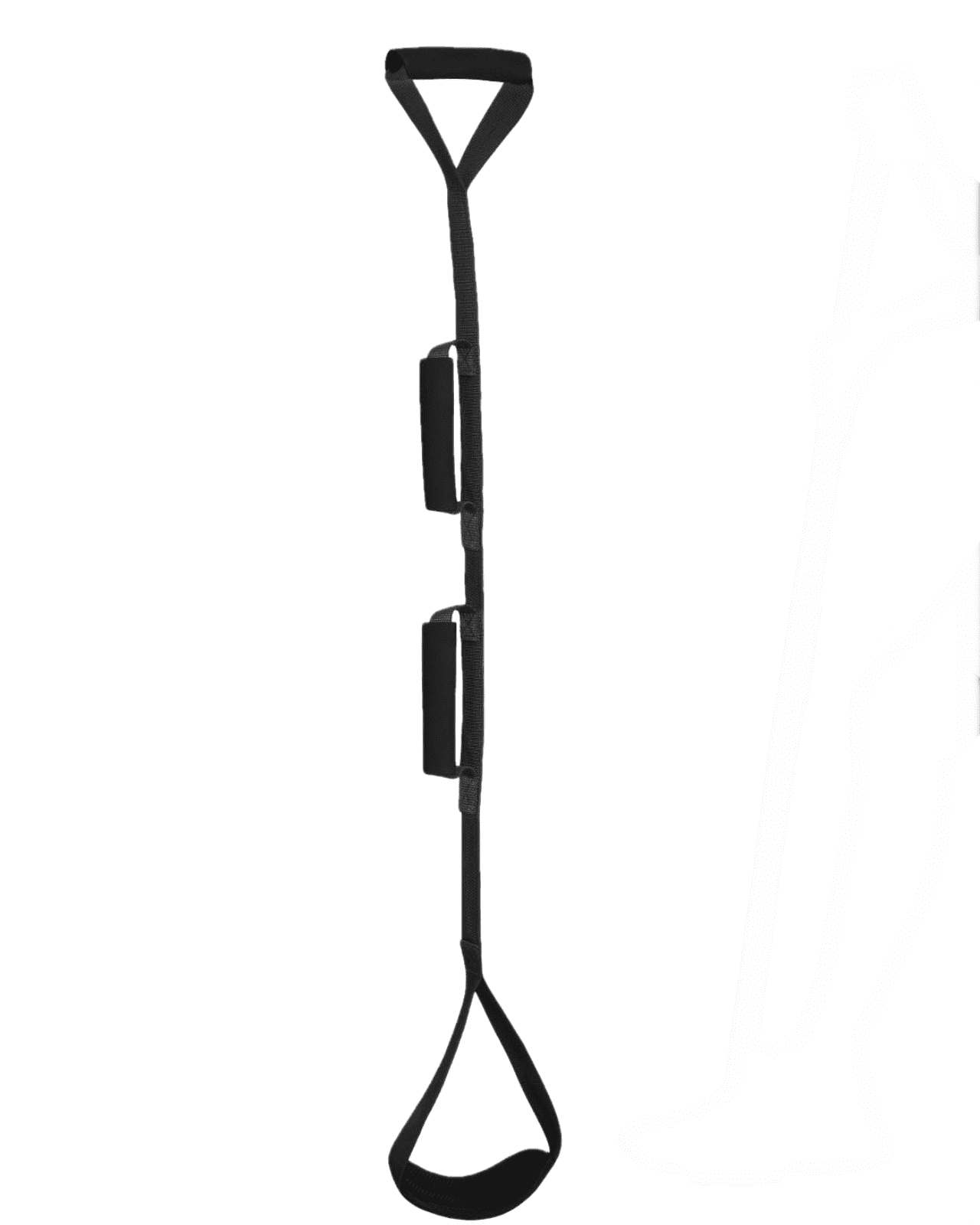 48 Inch Long Leg Lifter Strap with 3 Soft Hand Grips & Soft Foot Pad ...