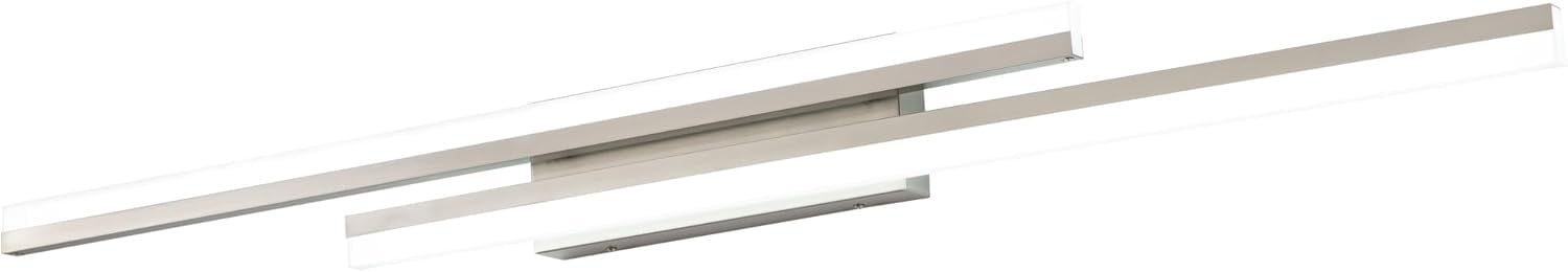 48 Inch Modern LED Bathroom Vanity Light Fixtures over Mirror Brushed ...