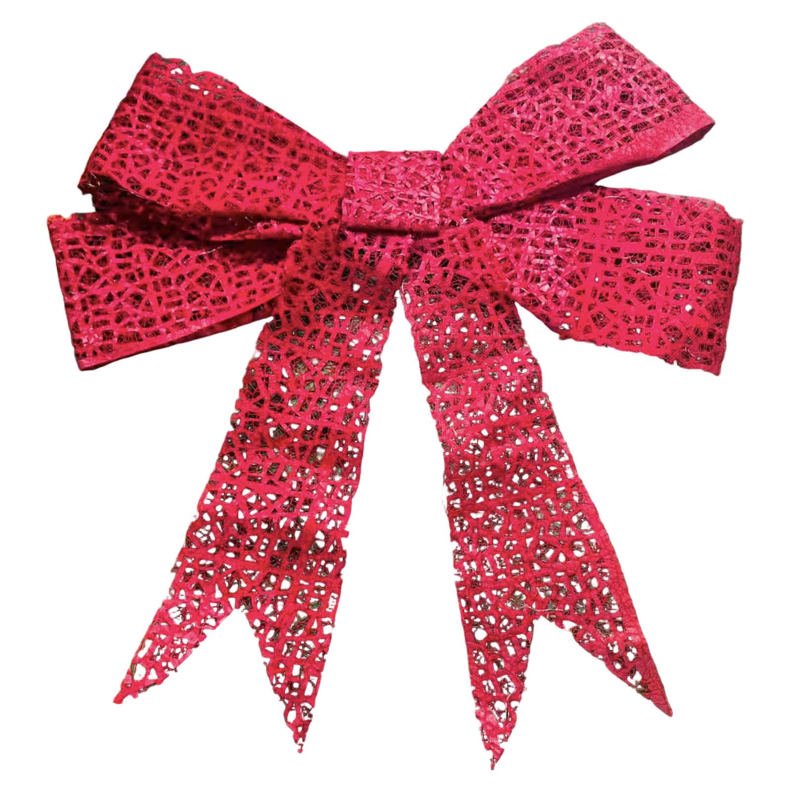 48 Inch Pre-Lit XL Christmas Bow Decoration - Large Outdoor LED Lighted ...