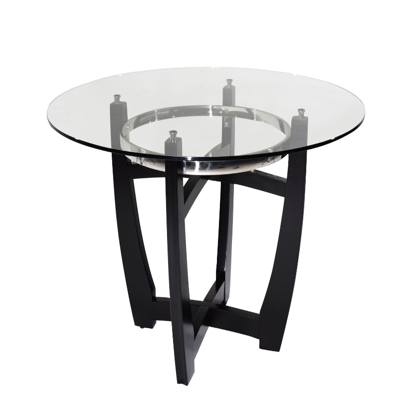 48” Inch Round Glass Top Dining Table - Walmart.com