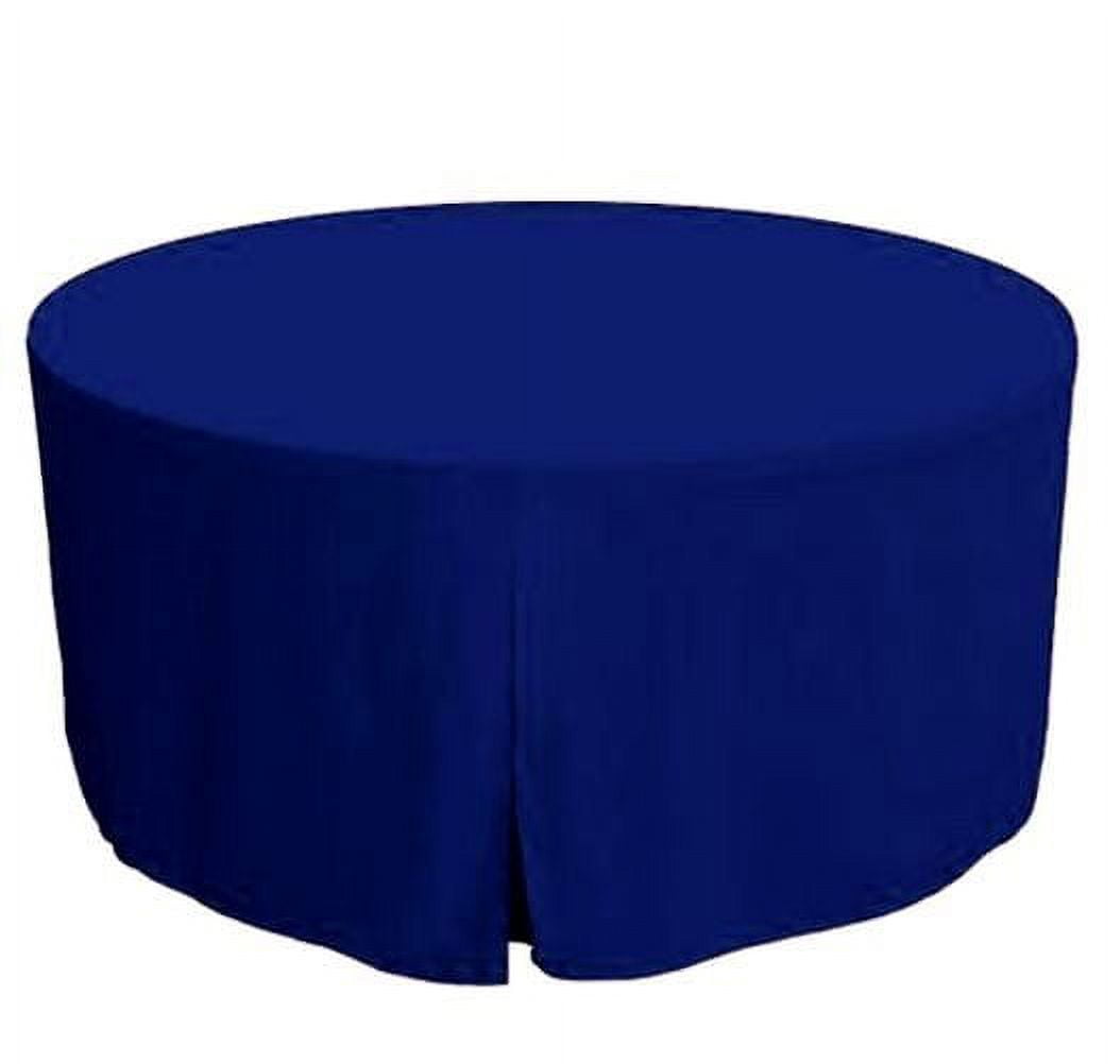 48 Inch Round Polyester Foldable Table Cover Tablecloth Trade show 18 ...