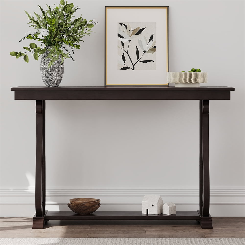 48-Inch Rustic Vintage Console Table, Farmhouse Entryway Table With ...