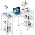 48 Inch Small Computer Desk with Power Outlets & Type-C Table with ...