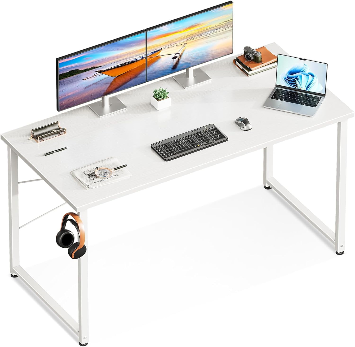 48 Inch Small Computer Desk for Home Office, Study Writing Table for ...