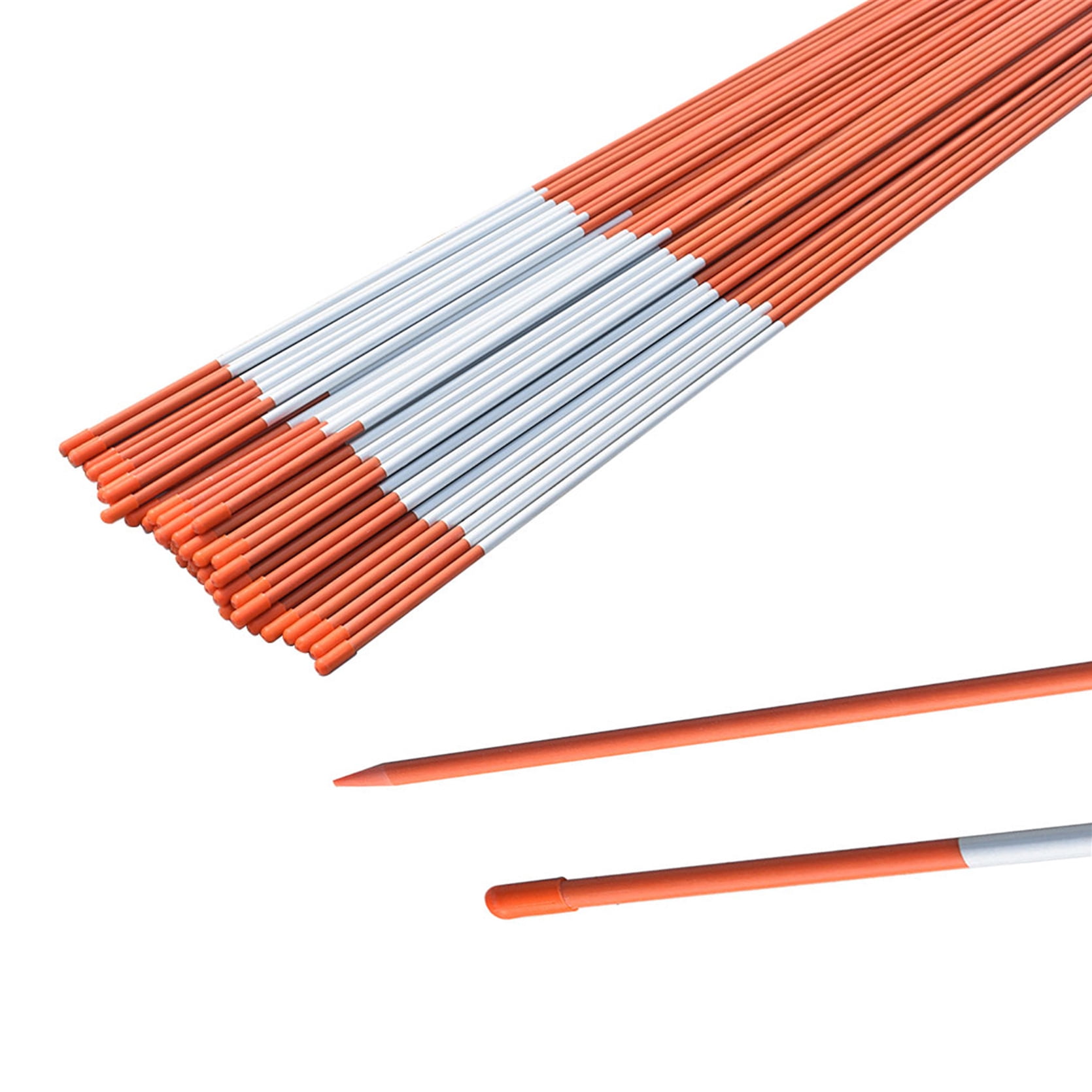 48" Inch Snow Stakes Driveway Markers Poles Snow Plow Stakes Fiberglass ...