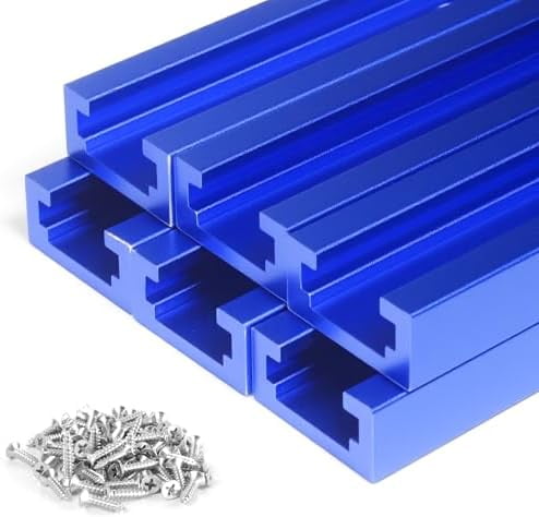 48 Inch T Track for Woodworking 6pcs Double Cut Profile Universal ...