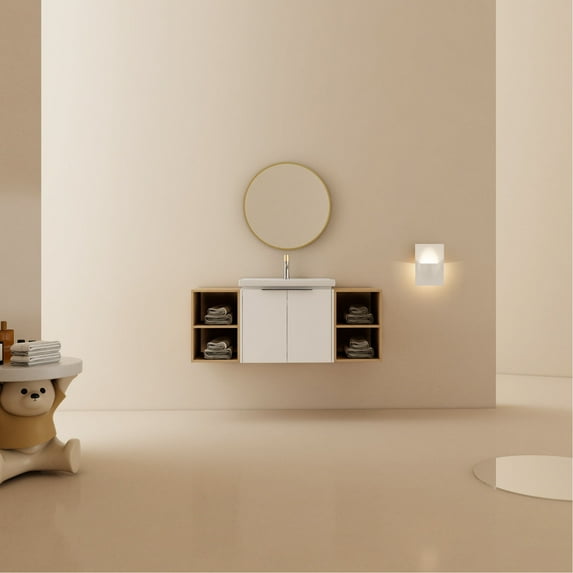 48-Inch Vanity with Sink | Stainless Steel Door Hinges | Easy-to-Clean ...