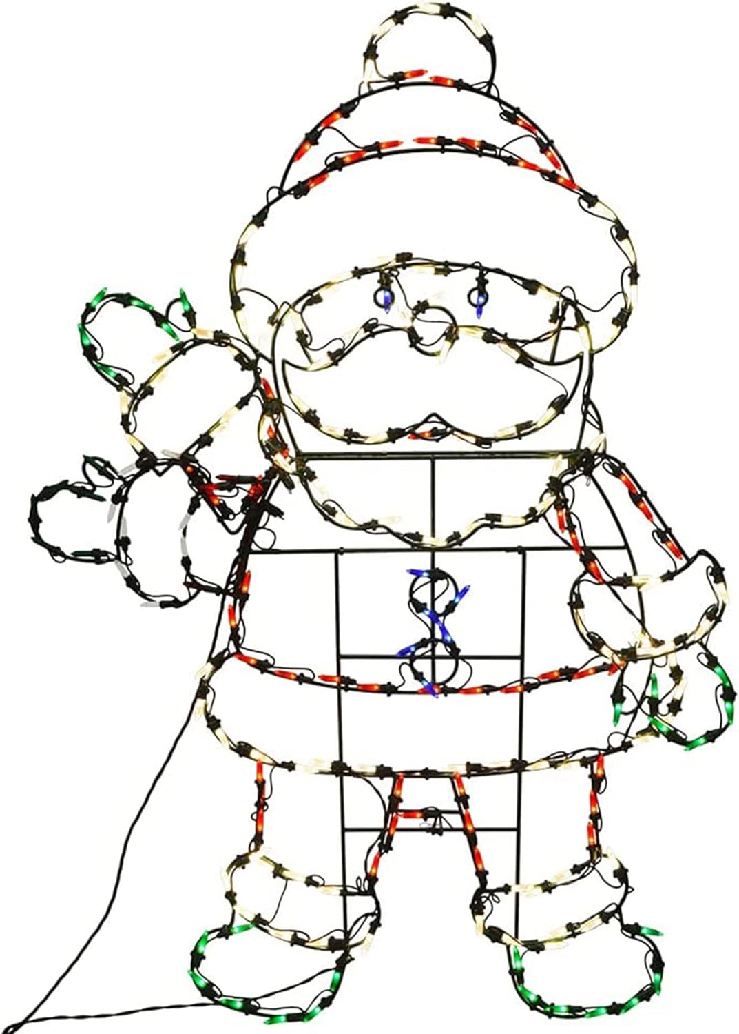 48 Inch Waving Santa Indoor/Outdoor Christmas Yard Decoration, 200 ...