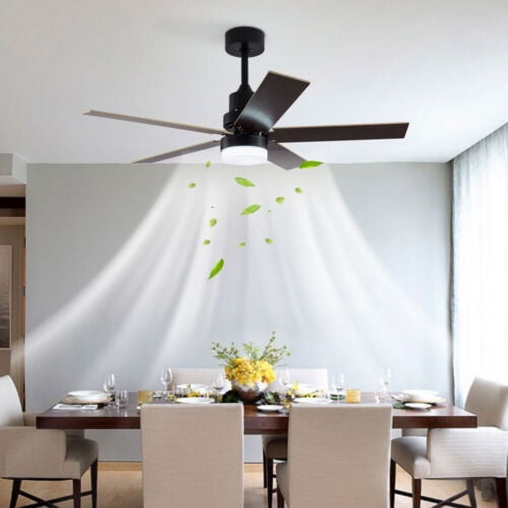 48" Indoor Led Ceiling Fan With 3-color Light For Patio/ Farmhouse ...