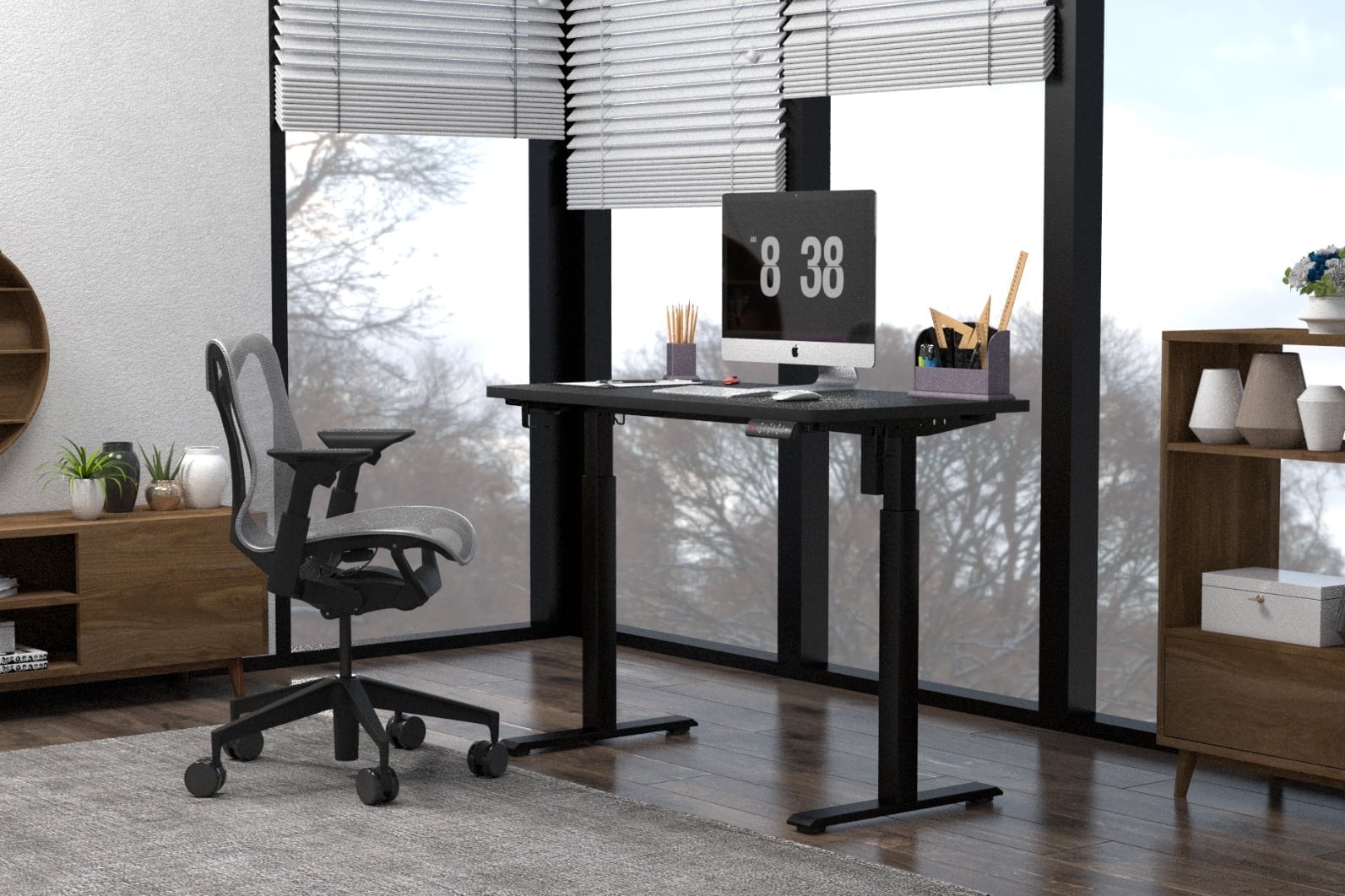 48" K304 Electric Height Adjustable Standing Desk,Black - Walmart.com