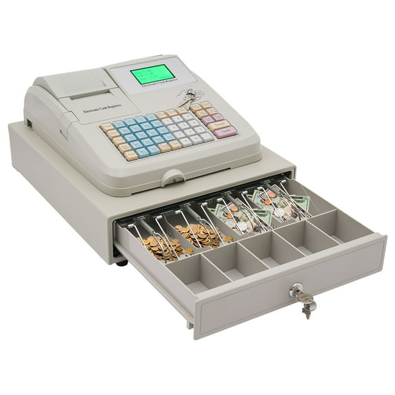 48 Keys 8 Digital LED Cash Register, Commercial Electronic Cash ...