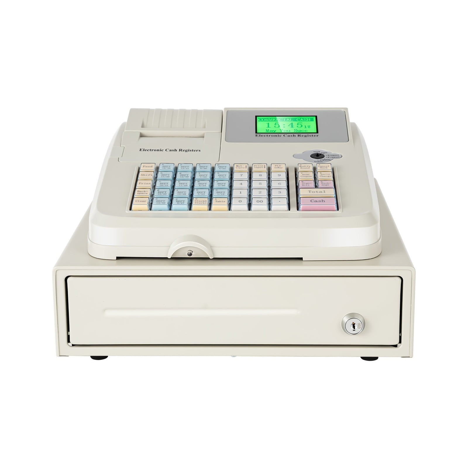 48 Keys Electronic Cash Register POS Cash Machine Supermarket LED ...