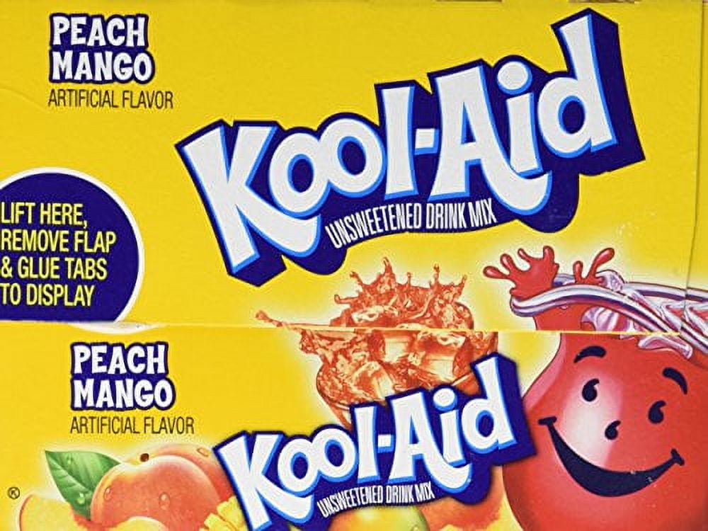 48 Kool Aid packets of Peach Mango Makes 96 quarts just add sugar ...