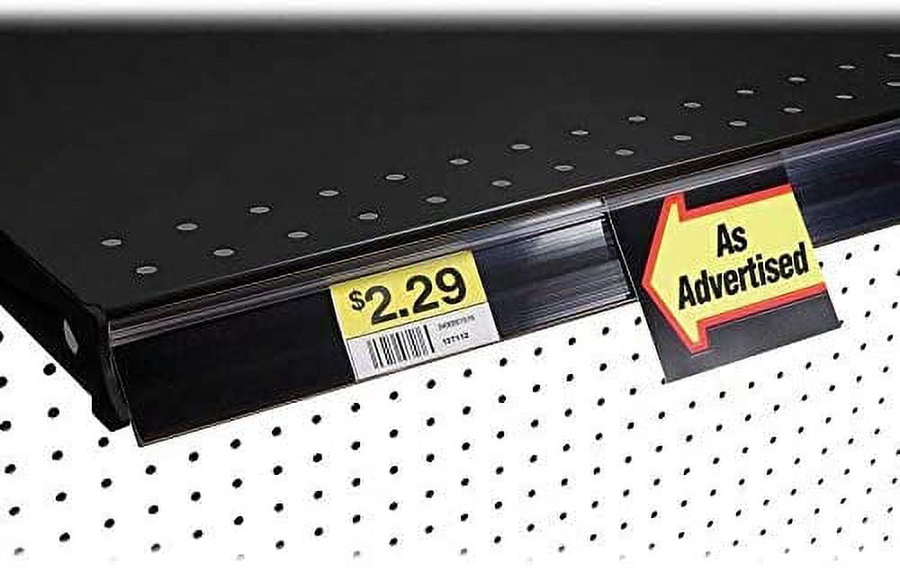 48" L UPC Ticket Channel Label Holder Strip for Gondola Shelf with Sign ...