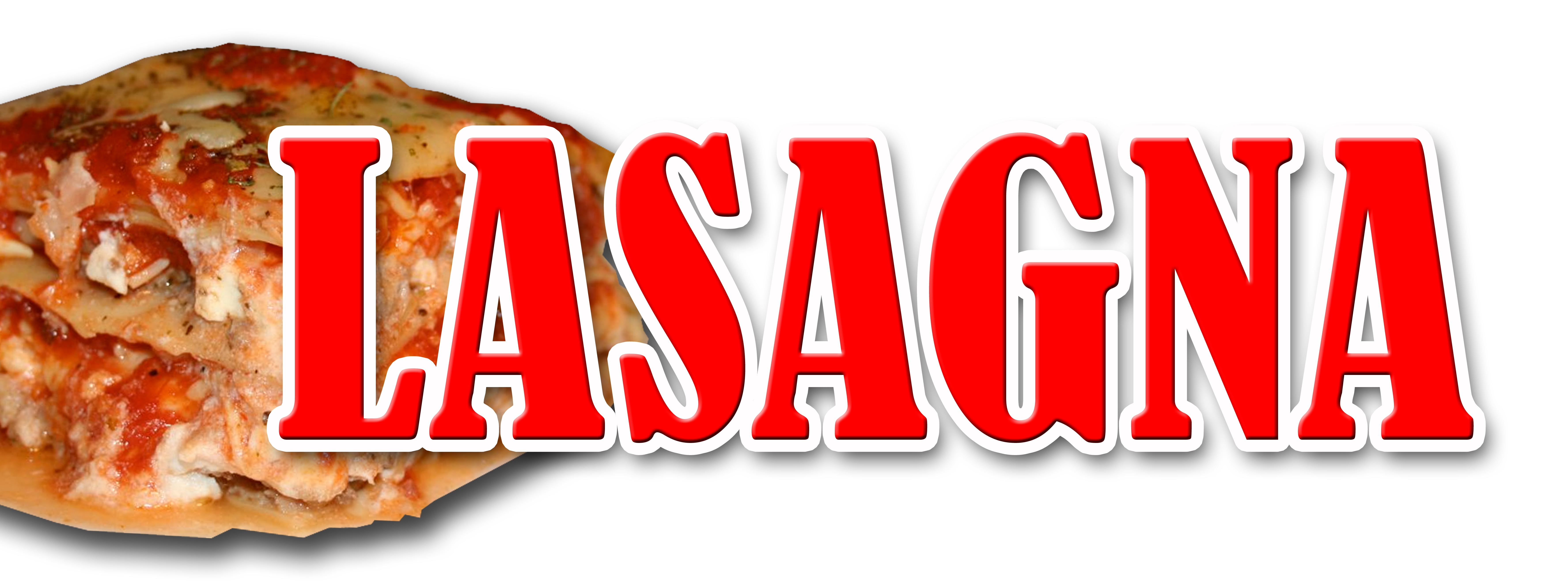 48" LASAGNA DECAL sticker italian food casserole - Walmart.com
