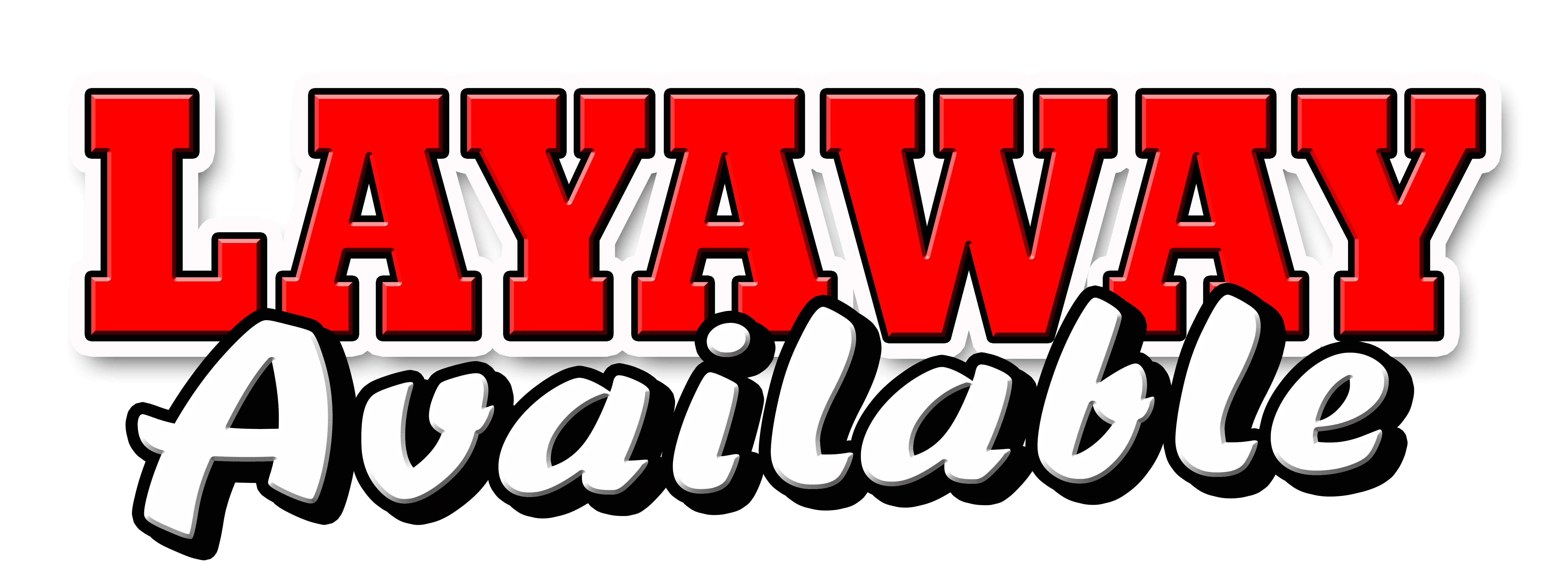 48" LAYAWAY AVAILABLE DECAL sticker lay-a-way buy now pay later finance ...
