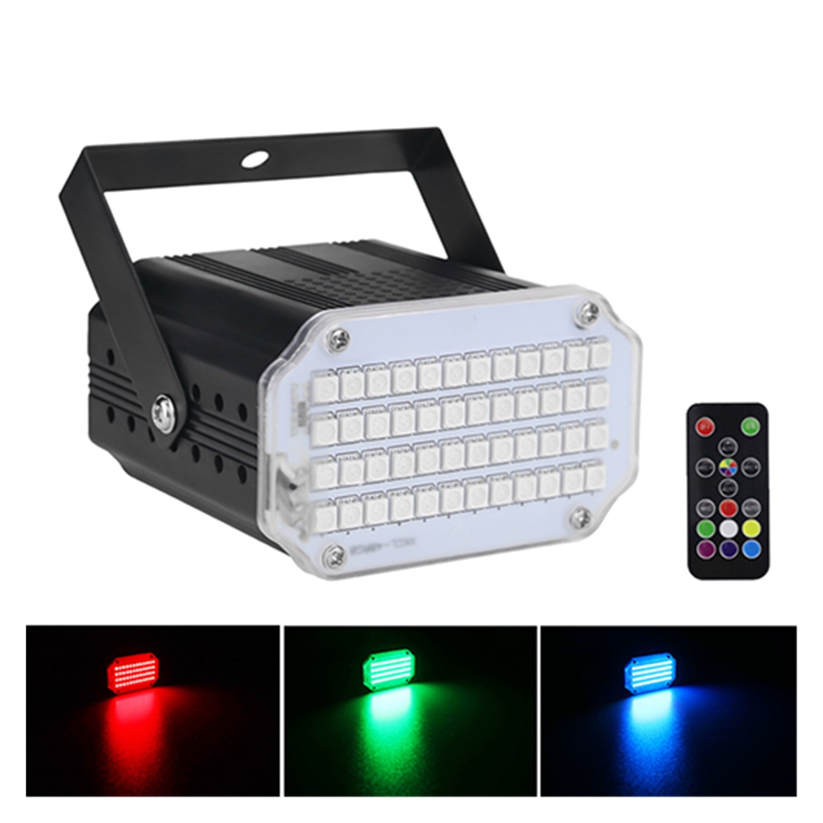 48 LED RGB UV White Strobe Lights Disco DJ Party Holiday Christmas ...