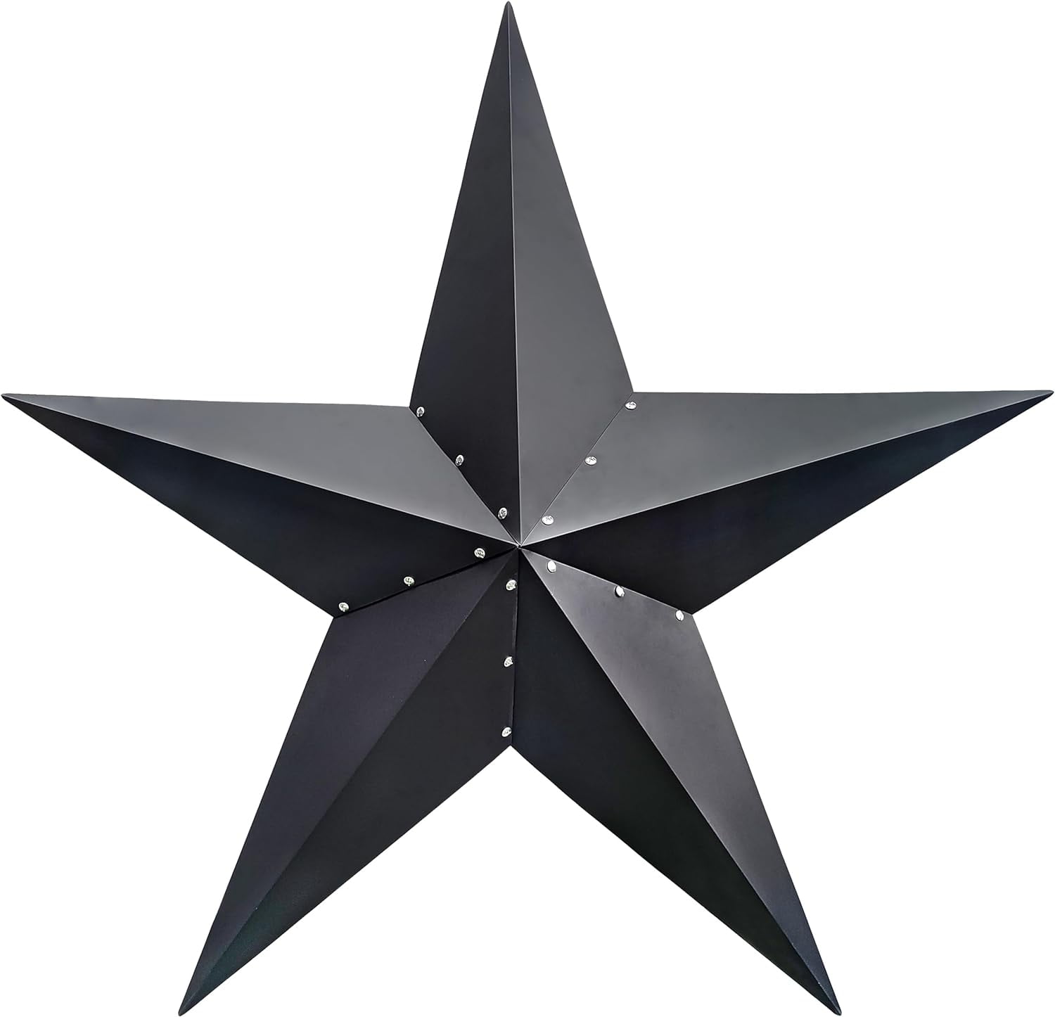48" Large Barn Star-Black Barn Star Outdoor Decoration-Metal Star for ...