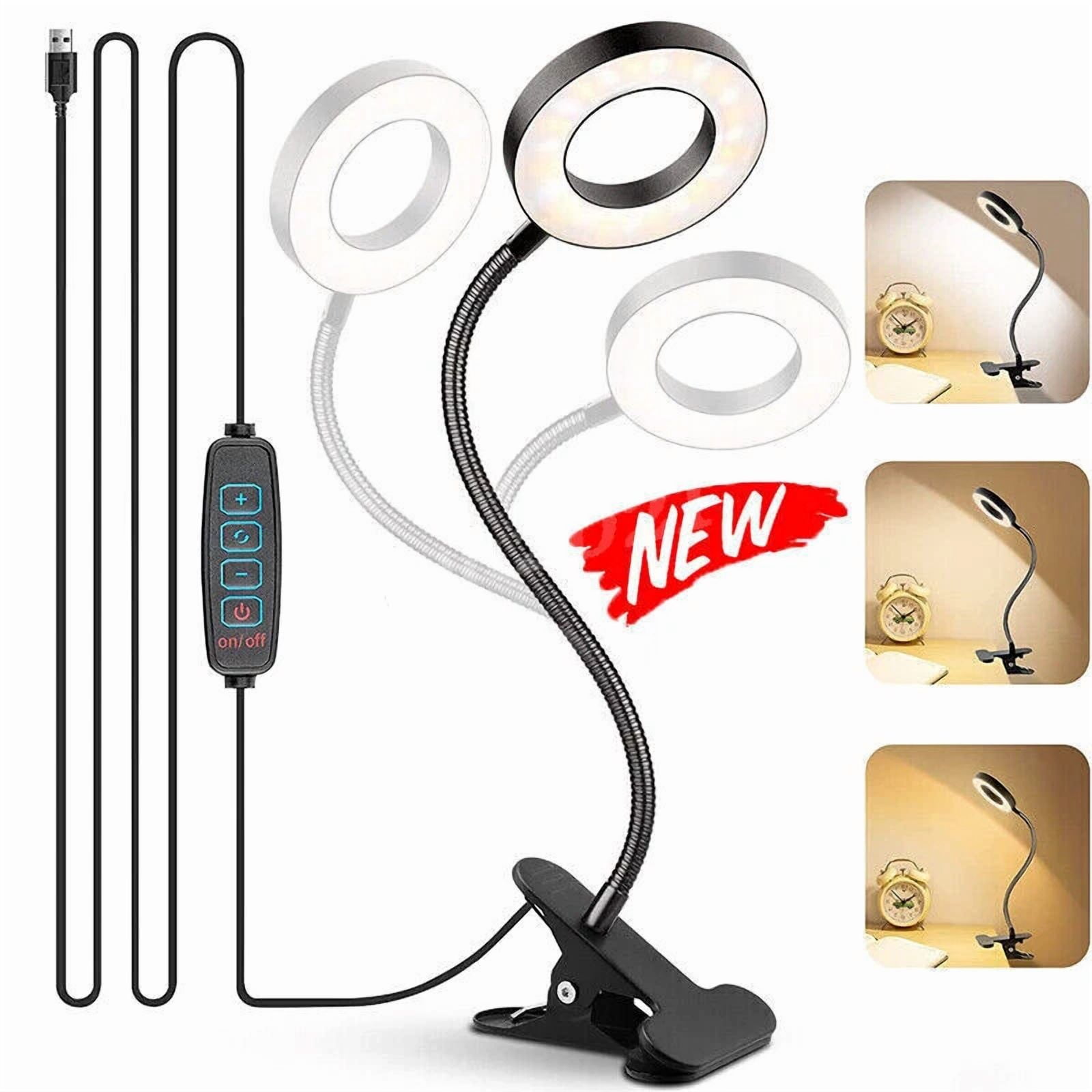 48 Led Desk Clamp Clip On Usb Flexible Bed Reading Light Table Study ...