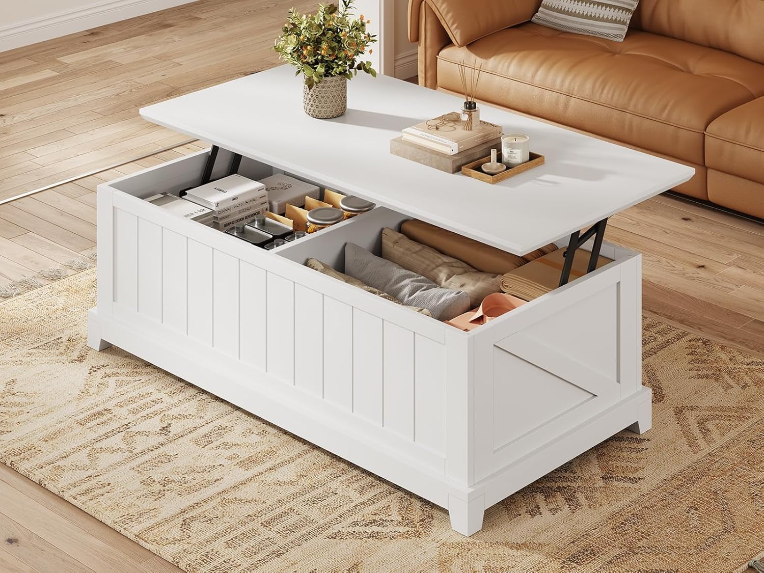 48” Lift Top Coffee Table for Living Room, Coffee Tables with Large ...