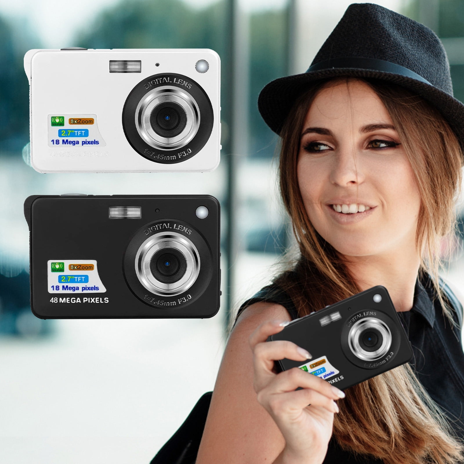 48 Megapixel High-definition Digital Camera 2.7 Inches Retro Student Camera ,Take Pictures And ...