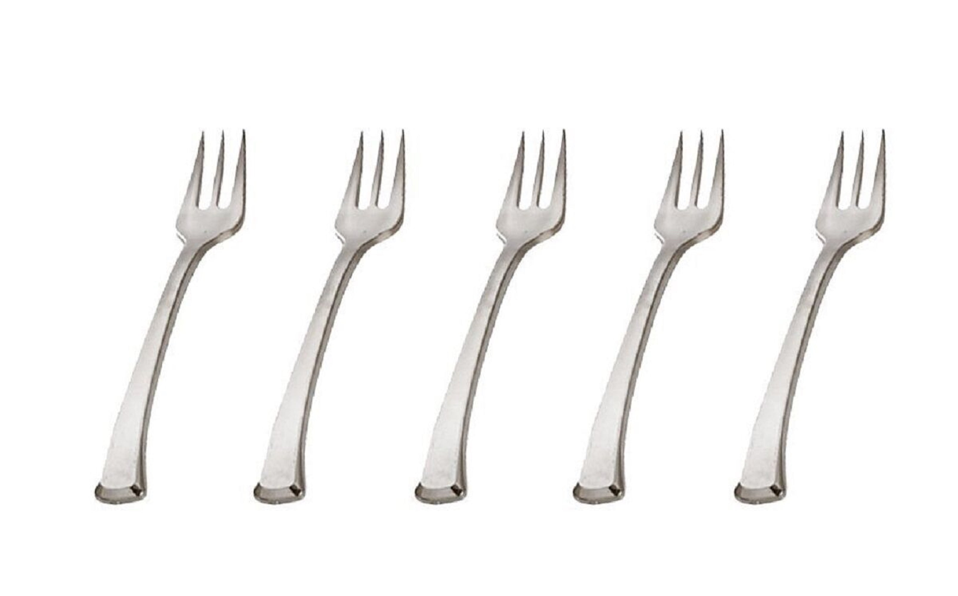 48 Mini Silver Plastic Forks Horderves Picks Toothpick Type Snack Picks ...
