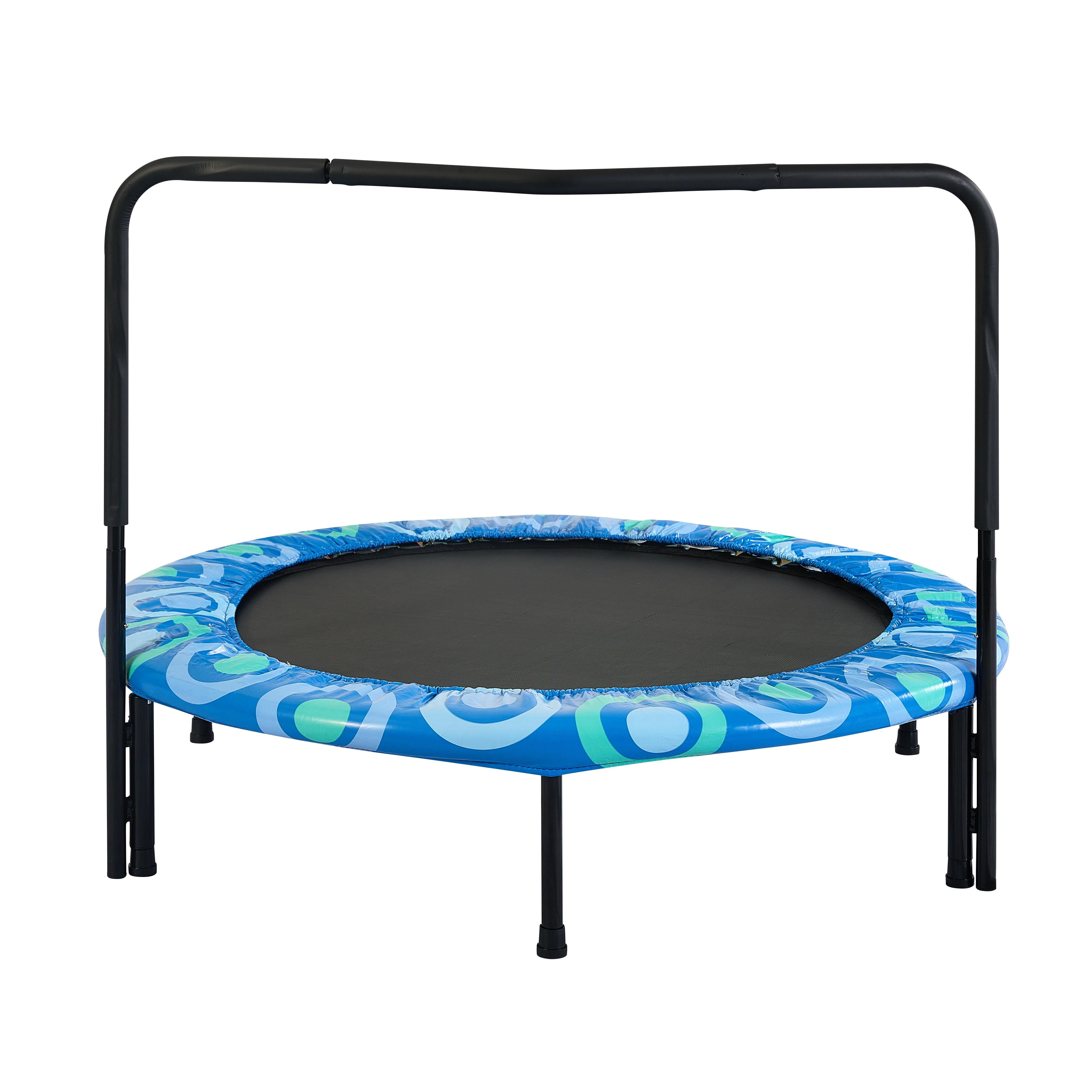 48" Mini Trampoline for Kids Ages 3-7, Foldable Kids Trampoline with ...