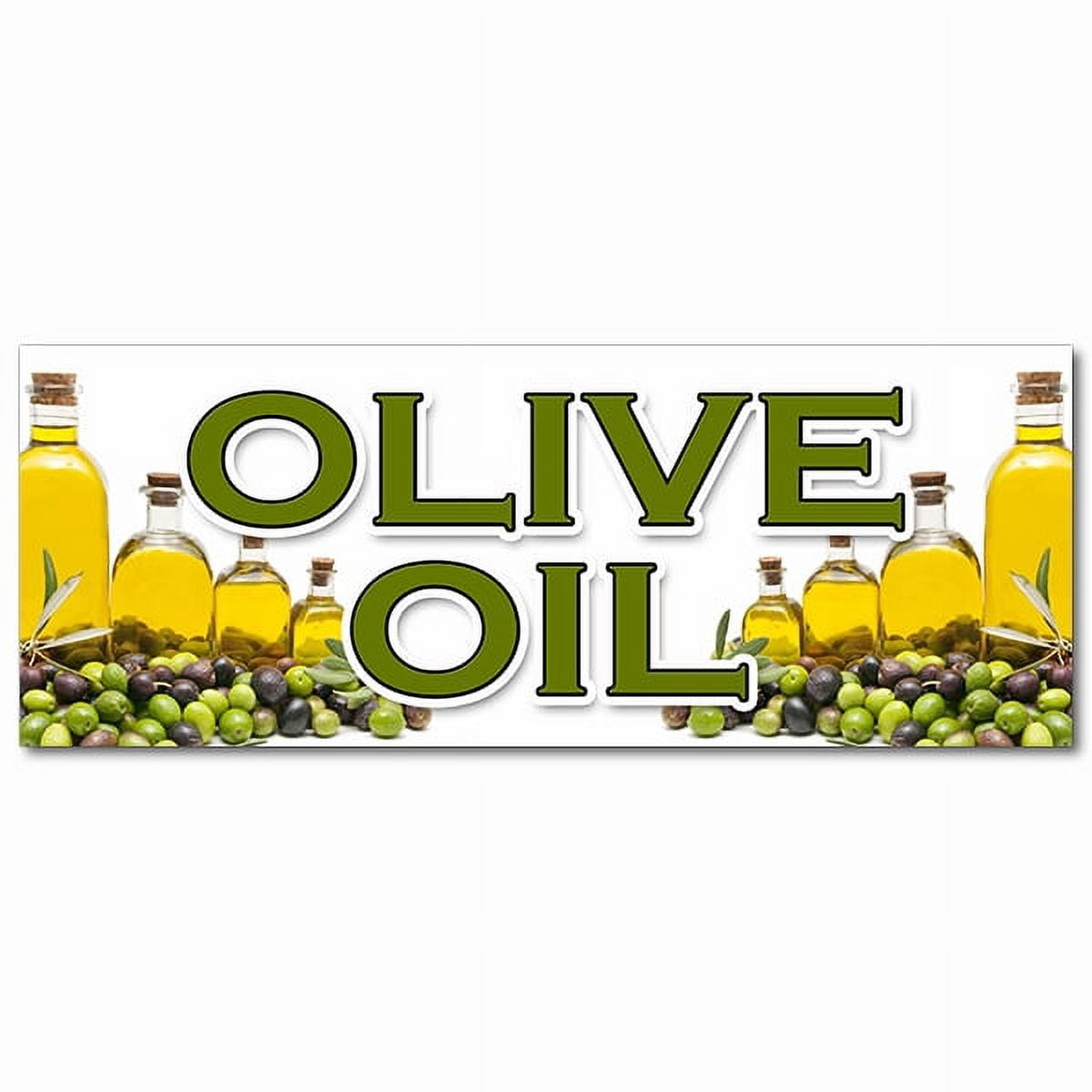 48" OLIVE OIL DECAL sticker extra virgin cooking dinner salad ...