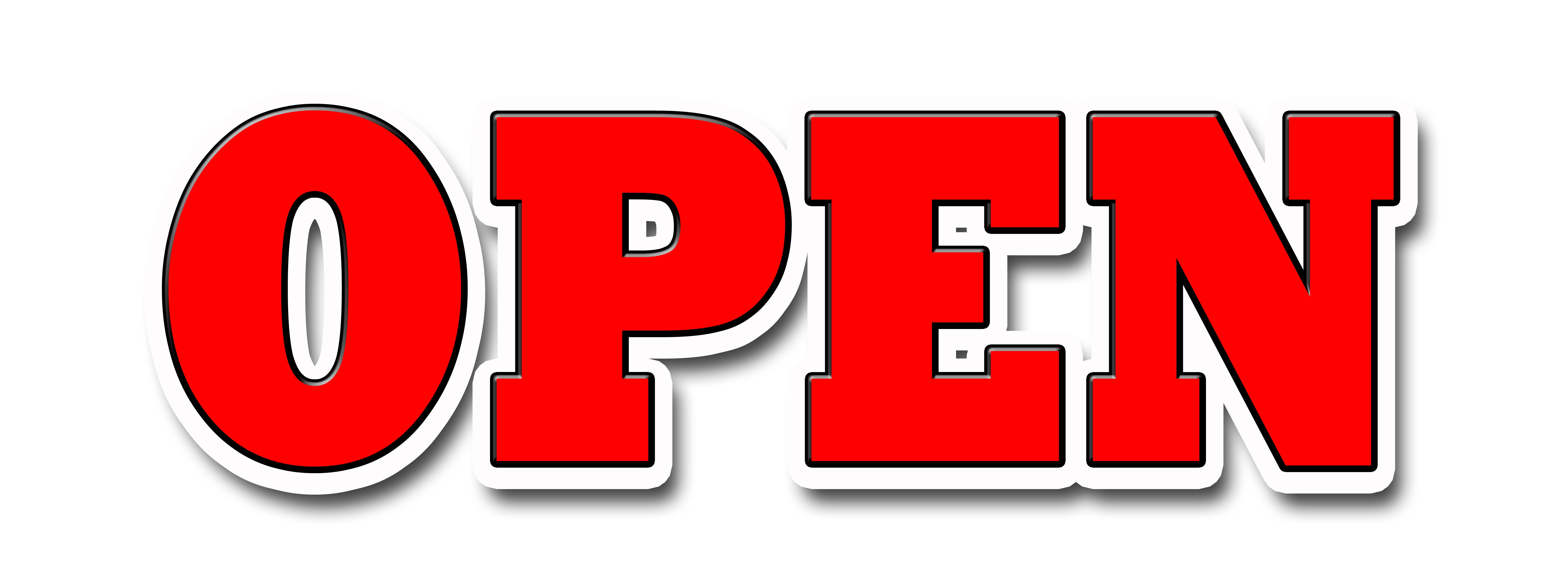 48" OPEN DECAL sticker grand opening new store for business shop sale ...