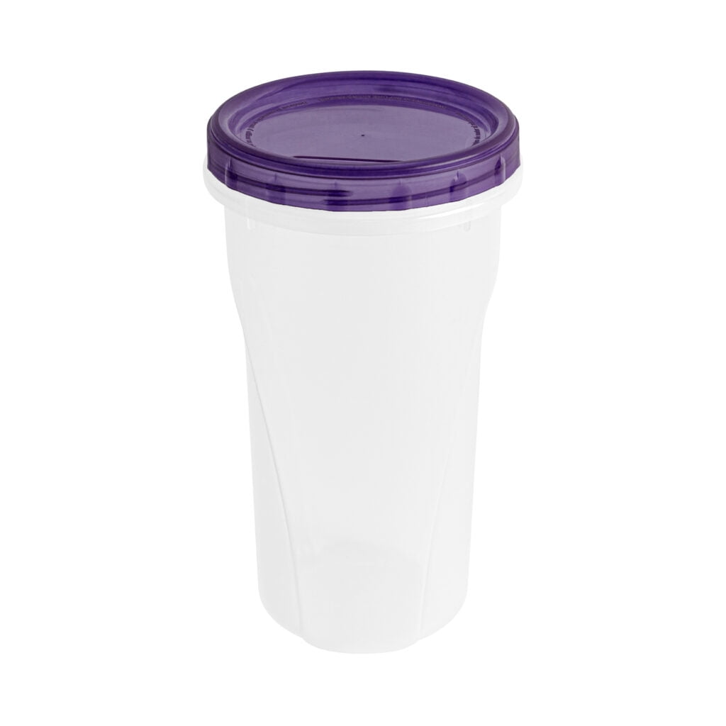 [48 Oz - Purple - 2 Pk] Large Deli Food Storage Screw And Seal ...