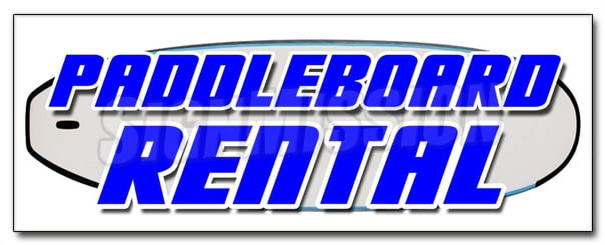 48" PADDLE BOARD RENTAL DECAL sticker paddleboard stand up rent sales ...