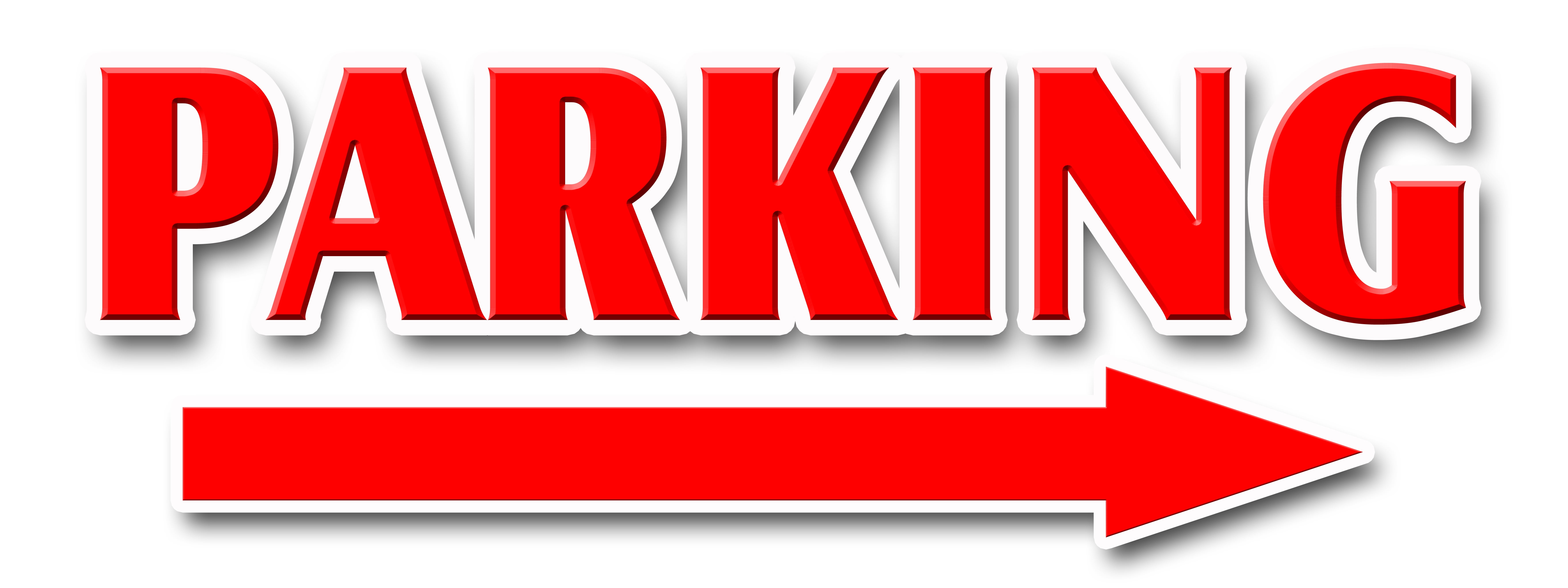 48" PARKING RIGHT ARROW DECAL sticker parking lot garage valet turn ...