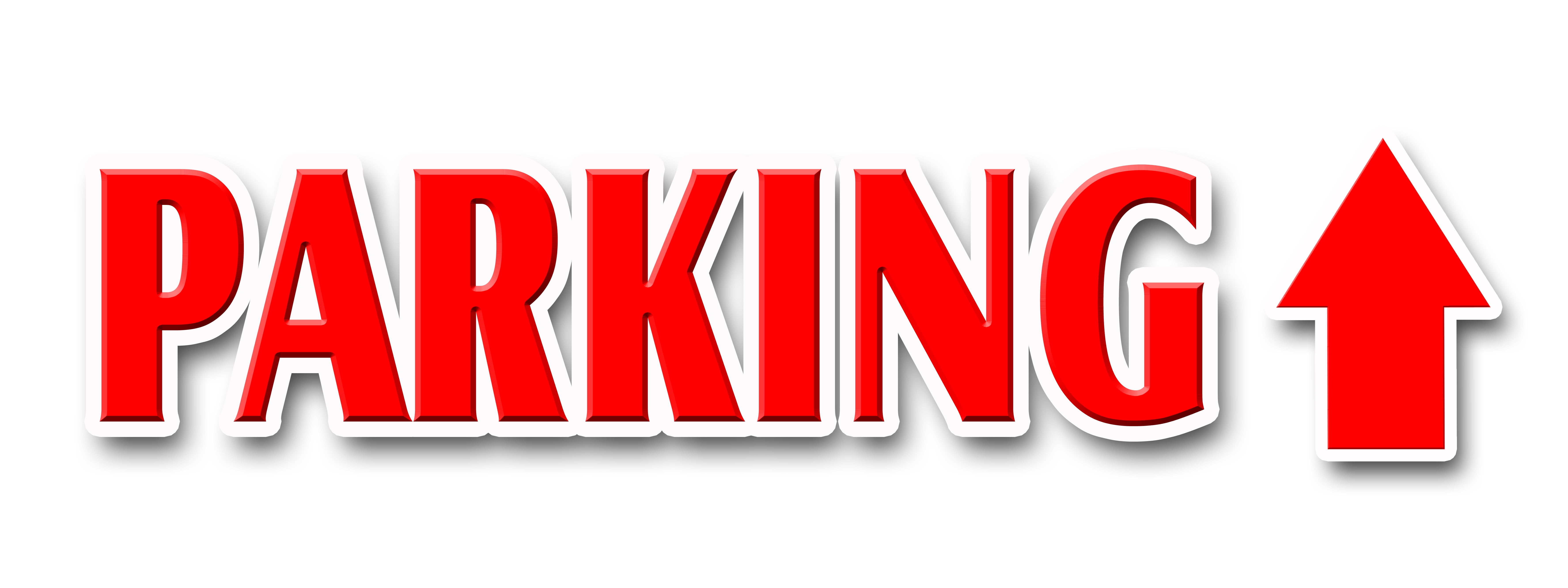 48" PARKING UP ARROW DECAL sticker lot garage valet long term straight ...