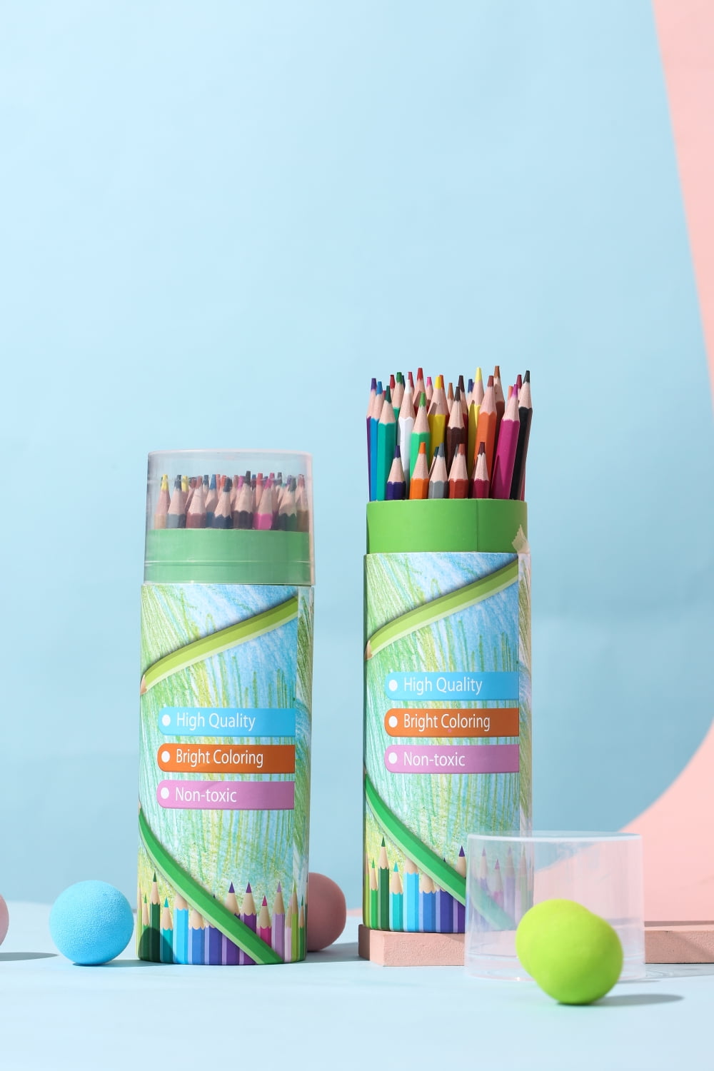 48 PC High - Quality Assorted Color Pencil Crayons,Artist Quality ...