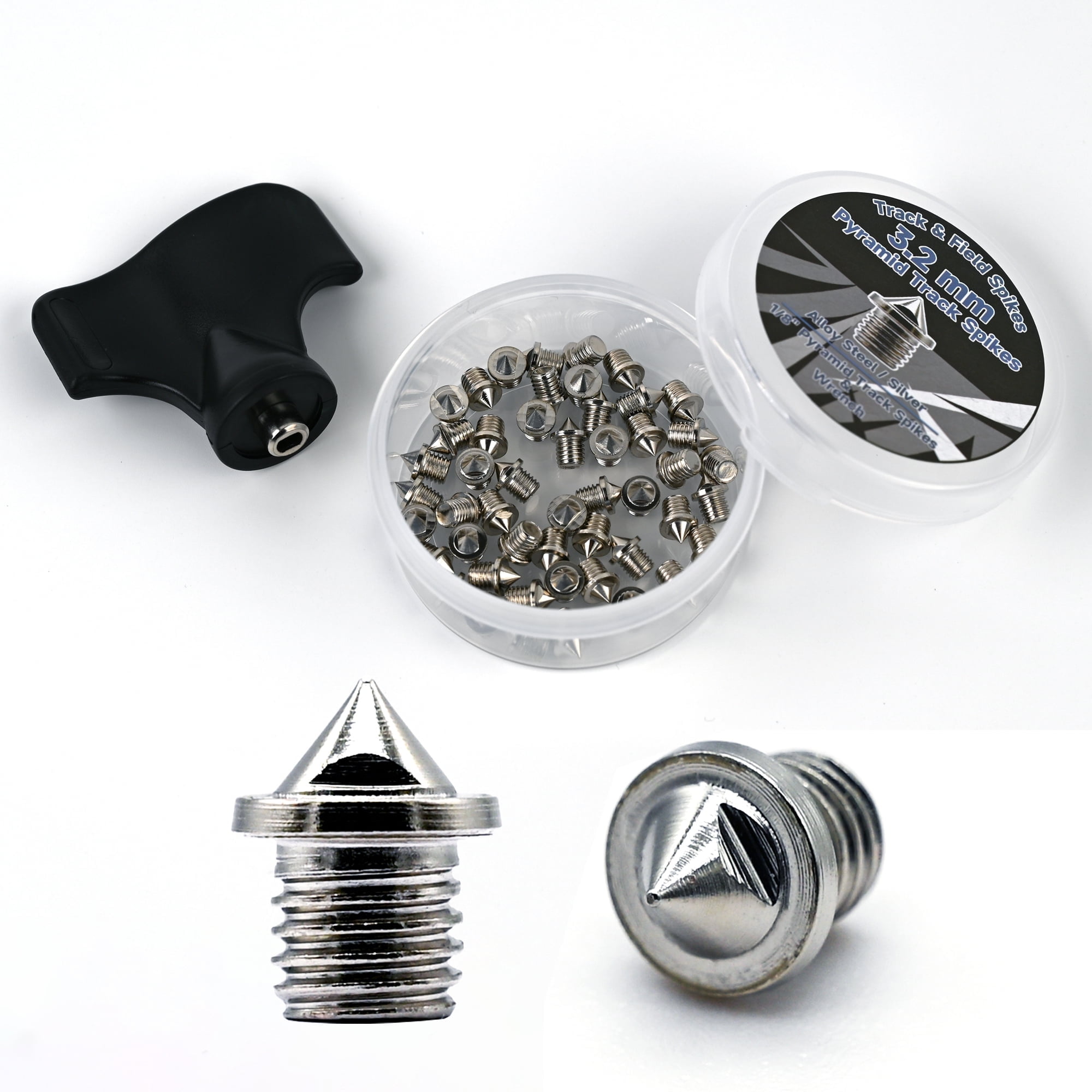 48 PCS 3.2mm 1/8 Inch Track&Field Pyramid Spikes Shoes Spike ...