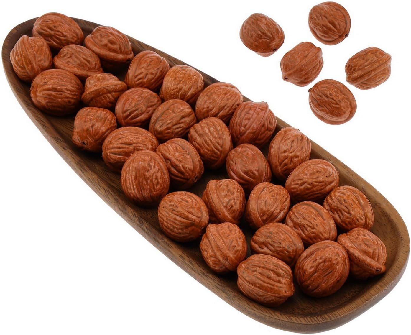 48 PCS Artificial Peanuts Fake Decorations Vegetables Nuts Family ...