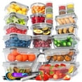 48 PCS Food Storage Containers with Lids Airtight, Plastic Lunch ...