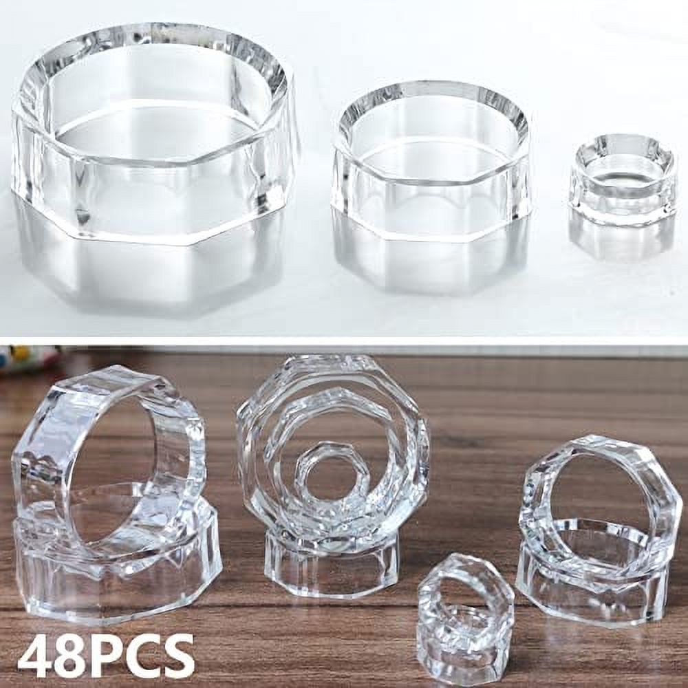 48 PCS New Version Sphere Stand, Clear Mini Ball Stand, Round Display ...