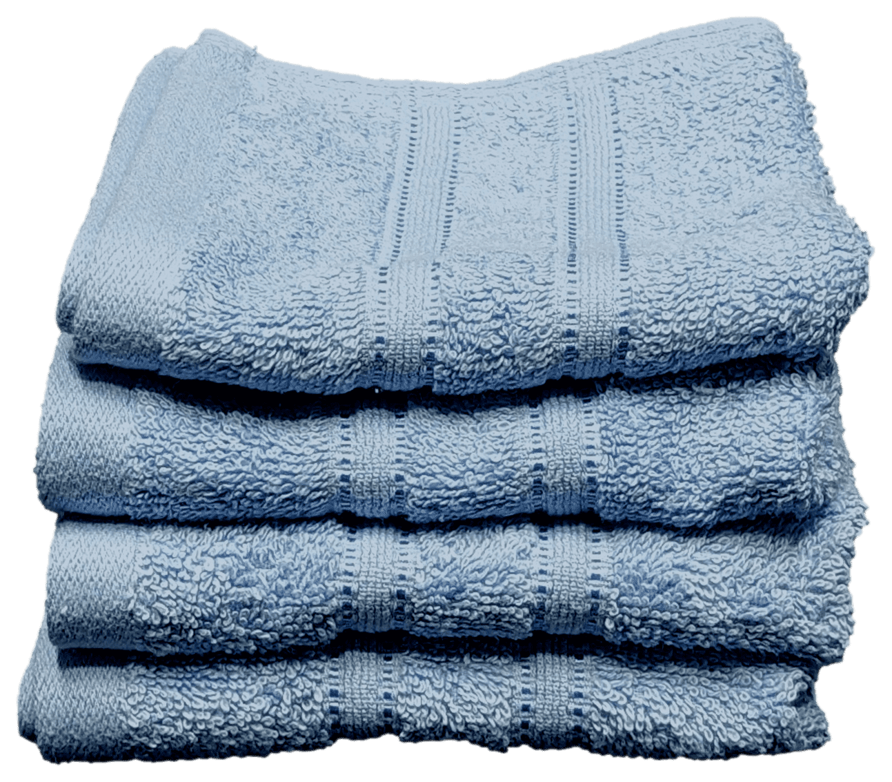 48 Pack 12 x 12 100% Cotton Washcloth Rags | Spa Face Gym Bath | Aqua ...