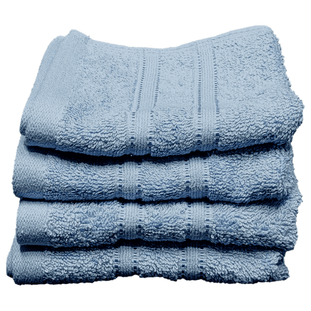 48 Pack 12 x 12 100% Cotton Washcloth Rags | Spa Face Gym Bath | Aqua ...