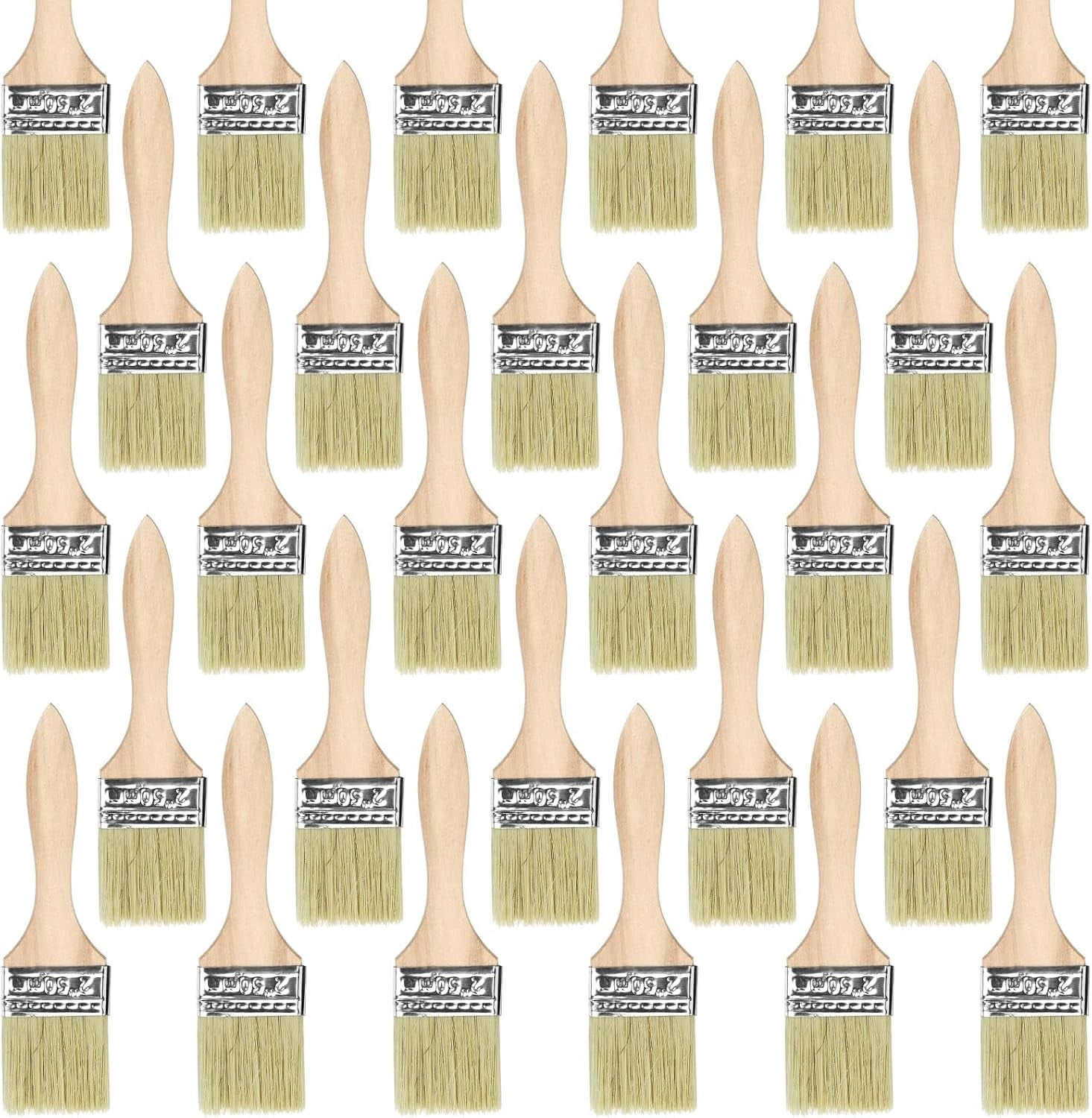 48 Pack 2 Inch Paint Brushes, All-Purpose Chip Brush Set for Painting ...