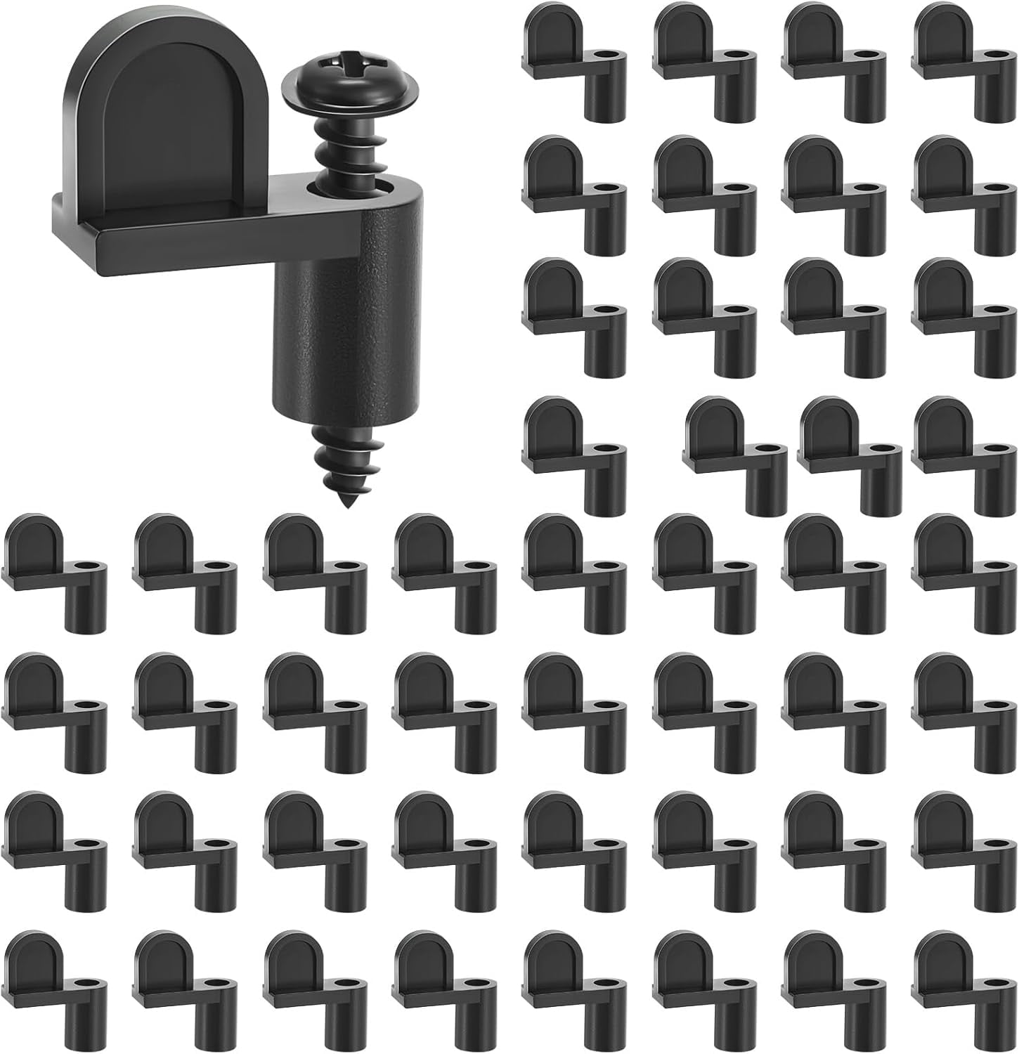 48 Pack 3/8 in Nylon Window Screen Clip with Screws Offset Window Clips ...