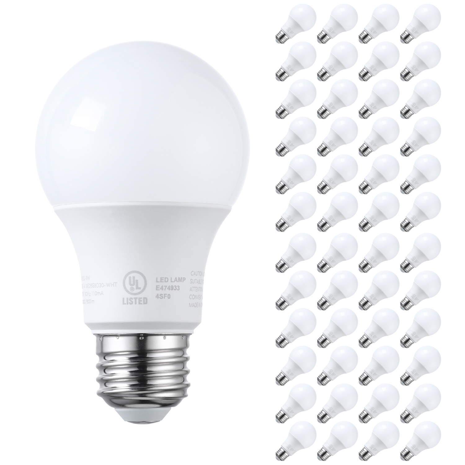 6 Pack Bioluz LED 60 Watt Light Bulb Replacement Warm White Non ...