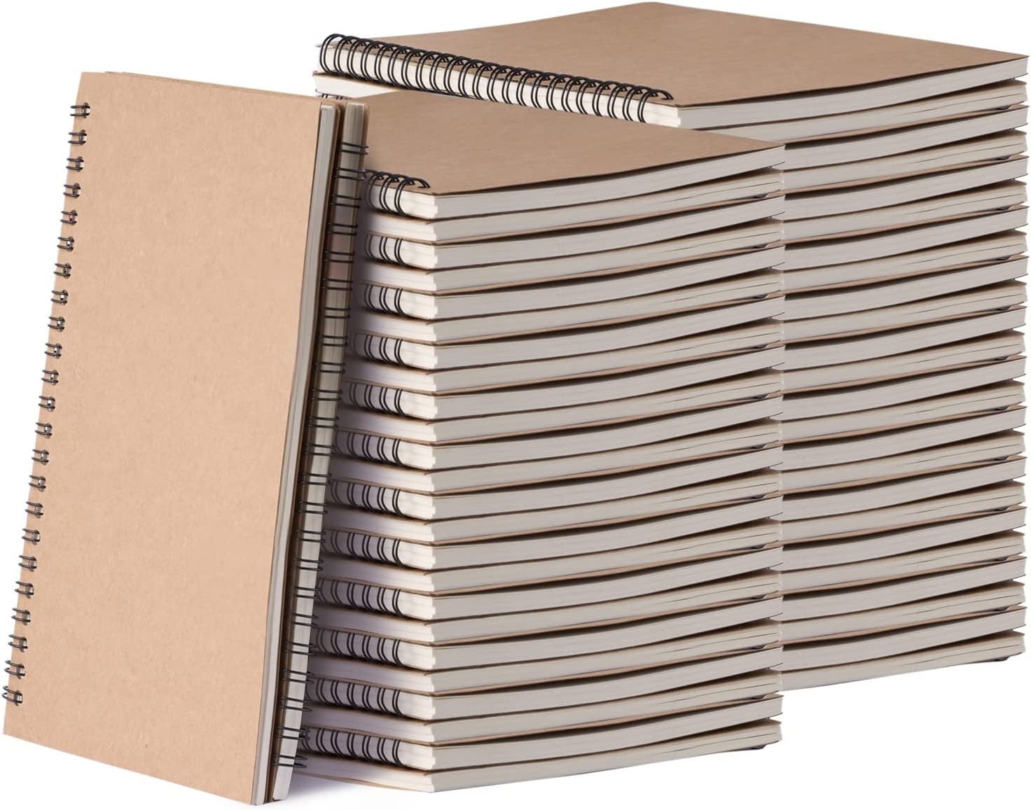 48 Pack A5 Spiral Notebook College Ruled Spiral Notebook Bulk Inches ...