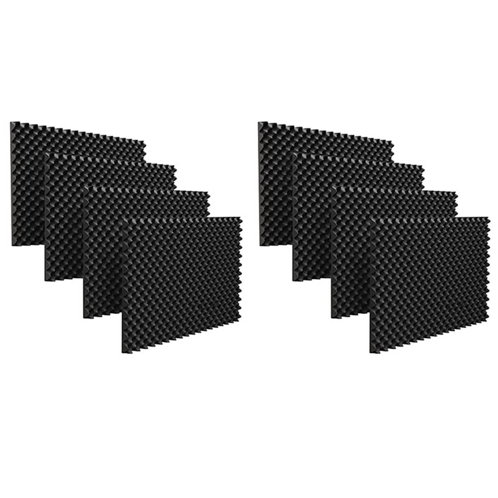 48 Pack Acoustic Foam Panels Fireproof Soundproofing Treatment Wall ...