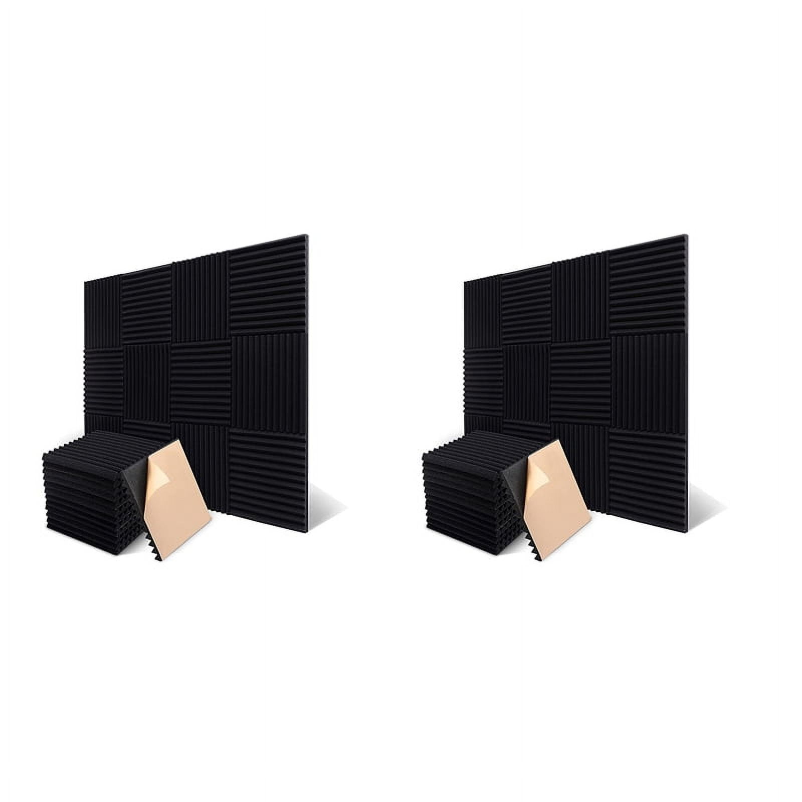 48 Pack Acoustic Foam Panels Soundproof Studio Foam Acoustic Treatment ...