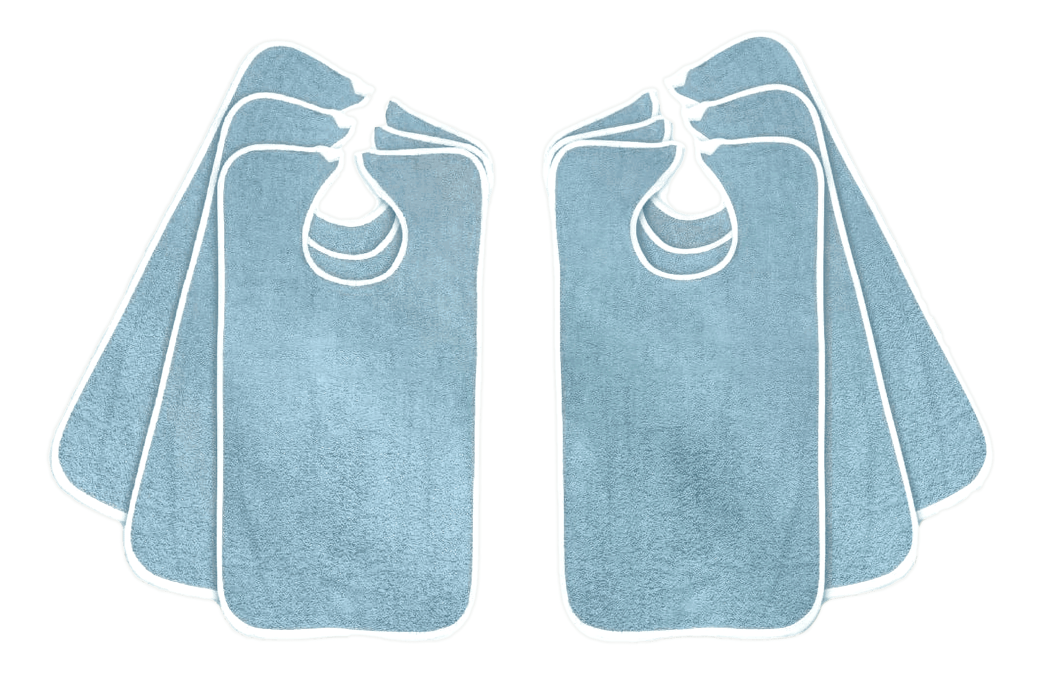 48 Pack Adult Bibs For Eating, Machine Washable - Reusable Clothing ...