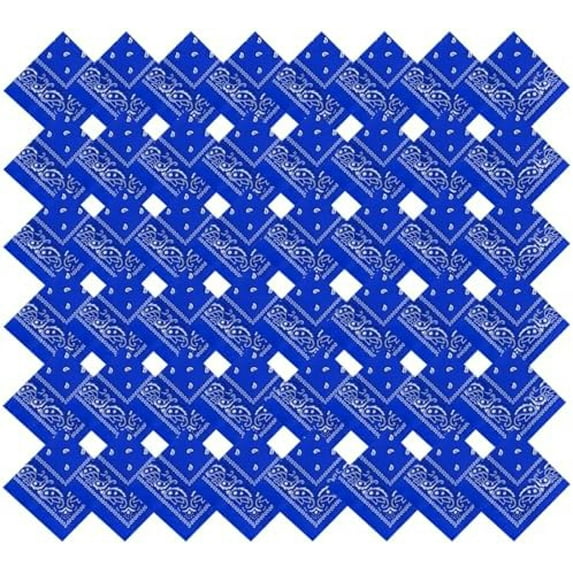 48 Pack Bandanas for Women Men Cowboy Bandana Handkerchief Headband ...