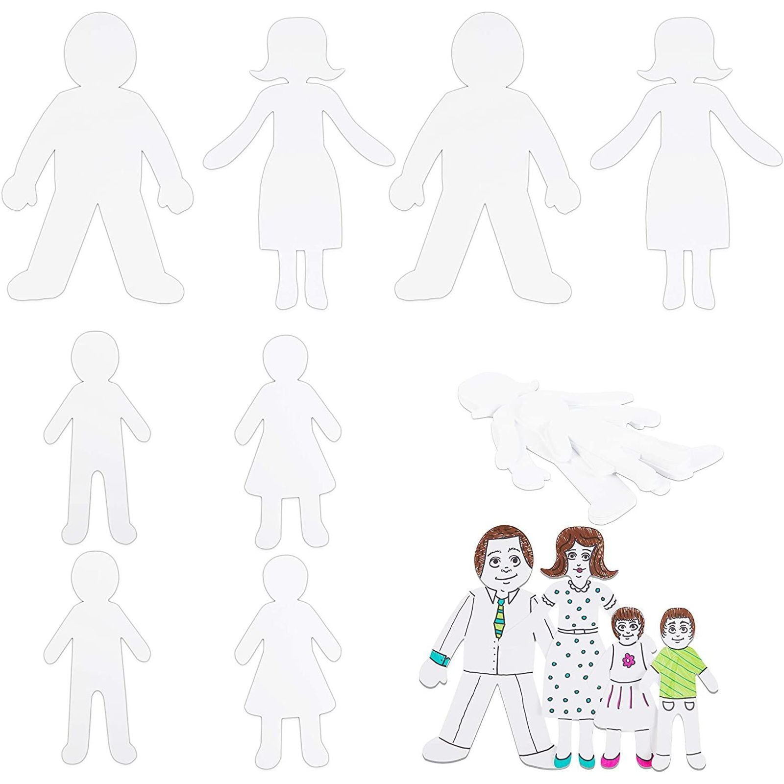 Blank Papercraft Person Template